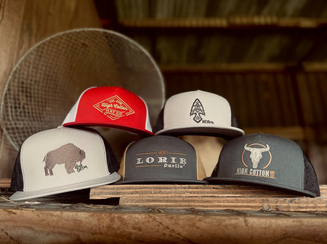 High Cotton Hat Co offers southern style caps with a hometown feel.